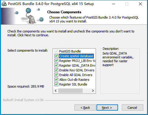 Postgis软件安装及postgresql中启用postgis插件——windows 未来科技中心
